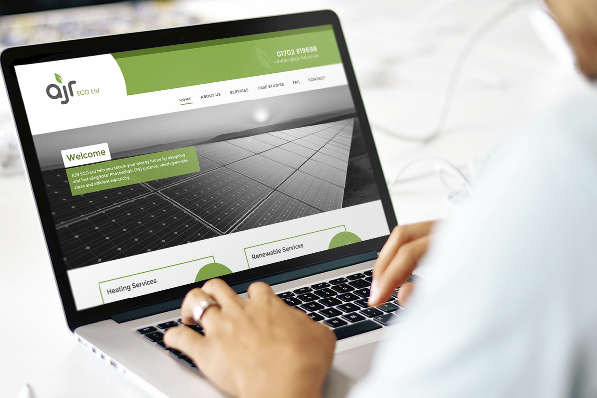 Newly designed AJR Eco Ltd website - Insight Creative